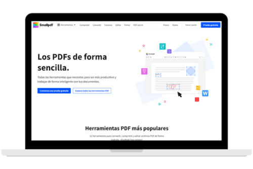 Smallpdf resume PDFs con IA - Inteligencia Artificial AI